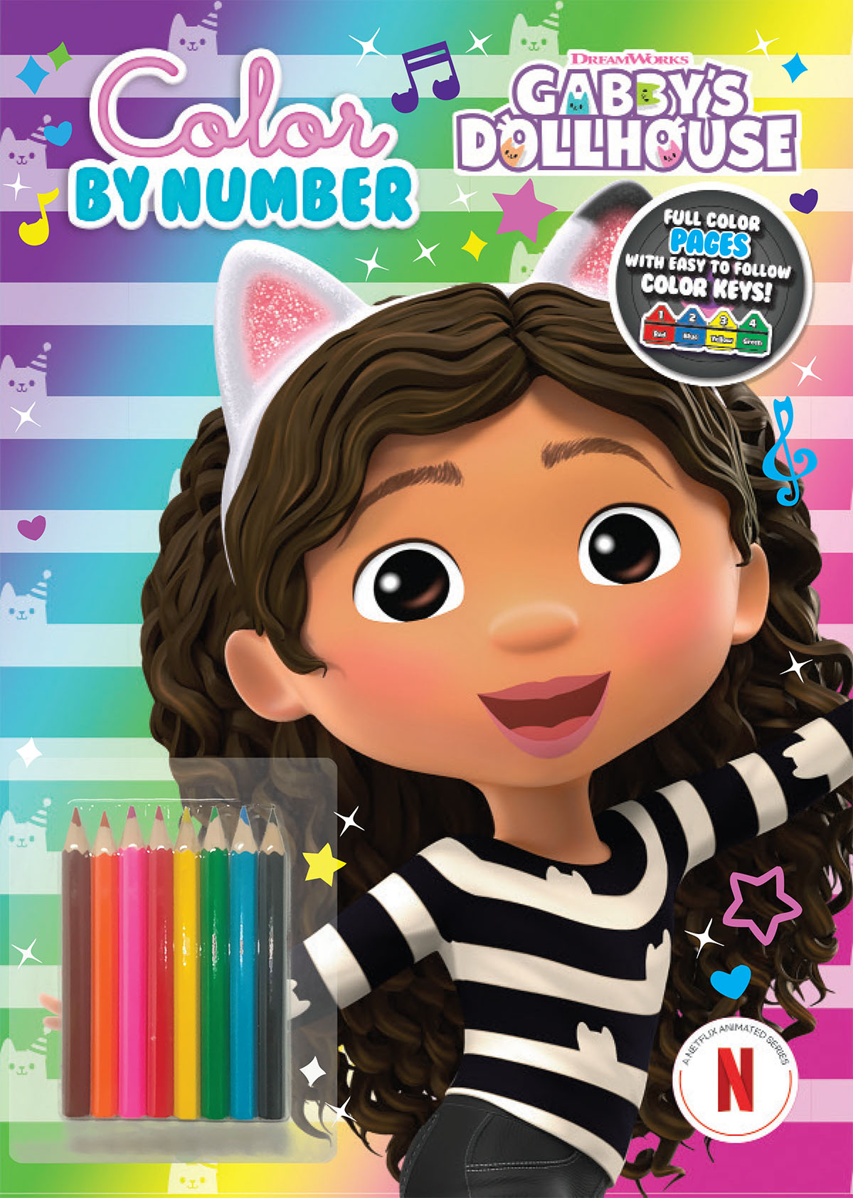 Learning is Fun. GABBY'S DOLLHOUSE COLOR BY NUMBER